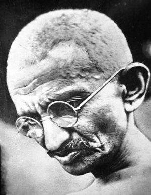 Portrait of Mahatma Ghandi