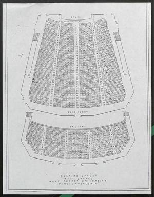 Wait Chapel Seating Layout Drawing