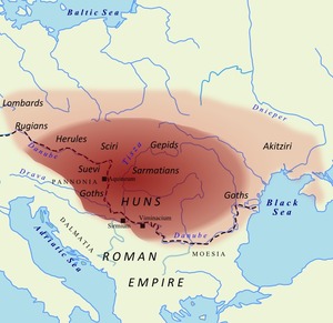 Extent of Attila's Empire