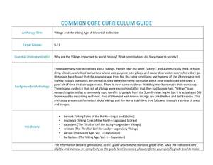 Common Core Curriculum Guide, Grades 9–12