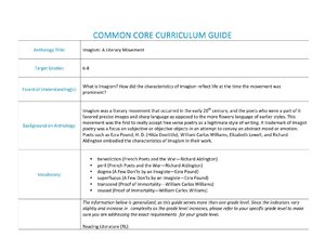 Common Core Curriculum Guide, Grades 6-8