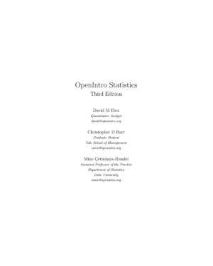 OpenIntro Statistics, 3rd Edition