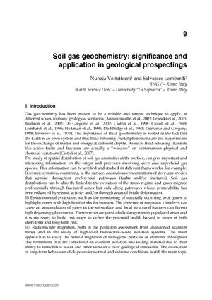 Soil-Gas Geochemistry : Significance and Application in Geological ...